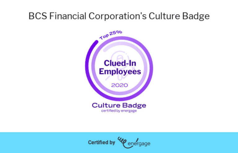 BCS Earns 2020 Culture Badge from Energage - BCS Financial