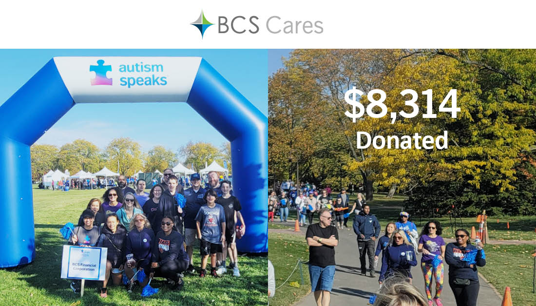 BCS Raises Over $8,000 for Autism Speaks - BCS Financial